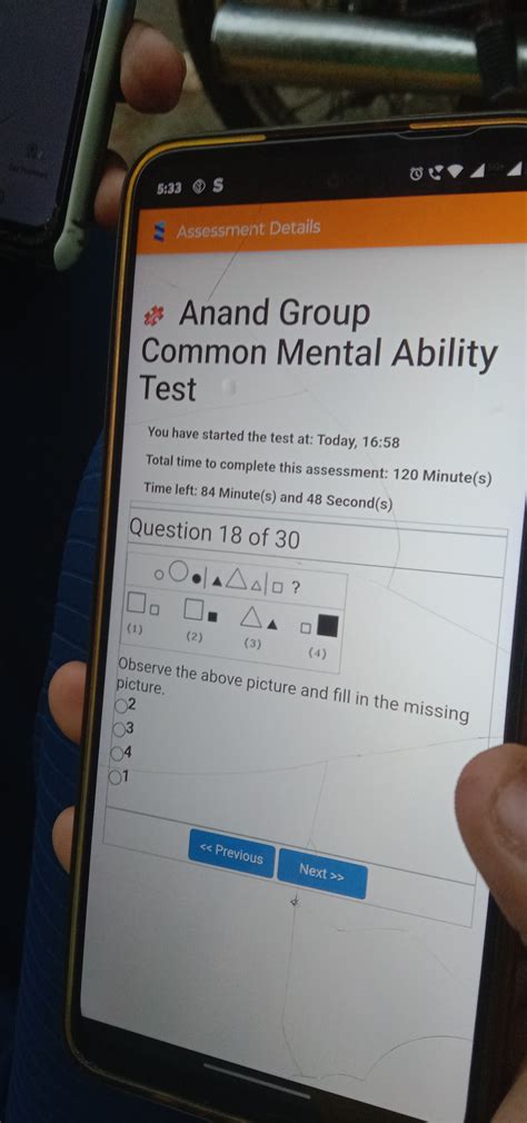 5933sassessment Detailsanand Group Common Mental Ability Testyou Ha
