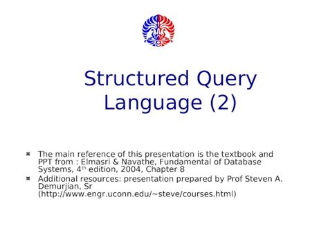 Ppt Structured Query Language 2 Dokumentips