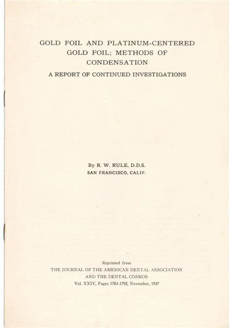 Article Gold Foil And Platinum Centered Gold Foil Methods Of