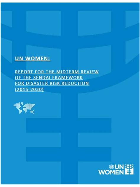 Un Women Report For The Midterm Review Of The Sendai Framework For