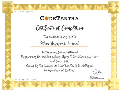 Pithani Yasaswi On Linkedin Codetantra