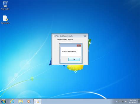 Configuring IPsec IKEv In Windows Perfect Privacy