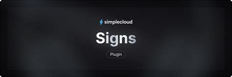 Github Simplecloudapp Sign Plugin The Signs Plugin Is An Intuitive Tool That Enhances Server