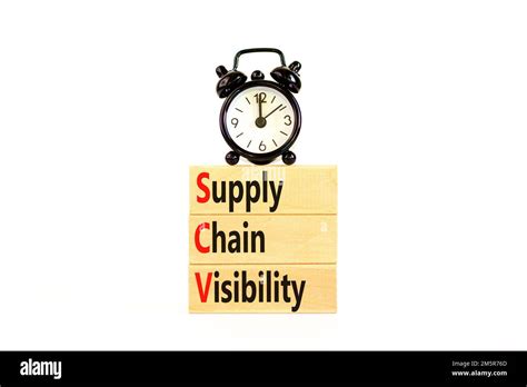 SCV Supply Chain Visibility Symbol Concept Words SCV Supply Chain