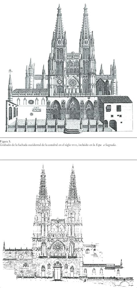Alzado De La Situación Actual De La Fachada Occidental De La Catedral