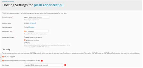 Installing A Tls Certificate On Plesk