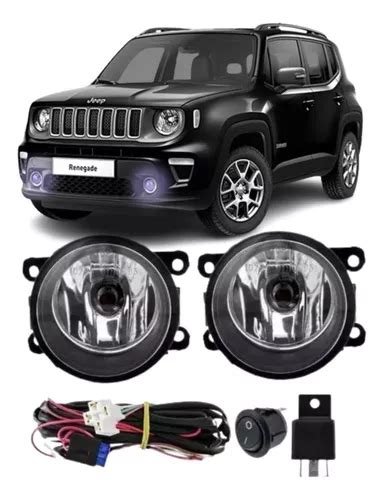 Kit Farol Milha Neblina Auxiliar Jeep Renegade A Entrega Gr Tis