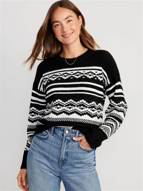 Old Navy Drop Shoulder Sweater Blue Cheap Sale
