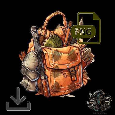 Dnd Inspired High Fantasy Backpack Digital Prints Perfect For Stickers Dtg Printing Png Files