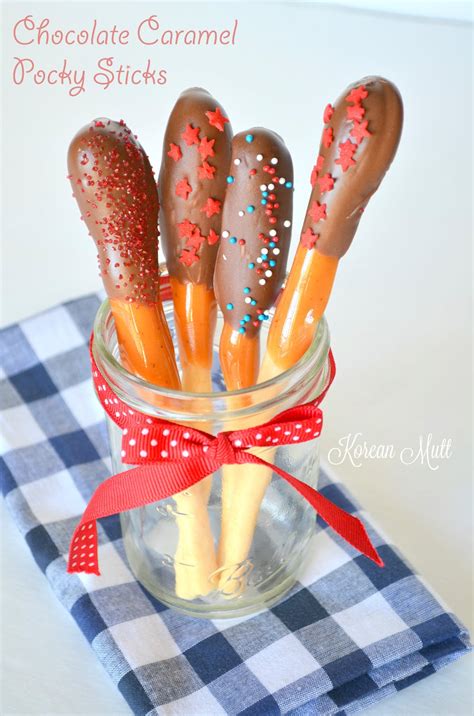 Chocolate Caramel Pocky Sticks ~ Korean Mutt