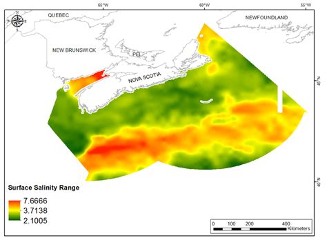 Interpolated Prediction Surface Of Surface Salinity Range Download