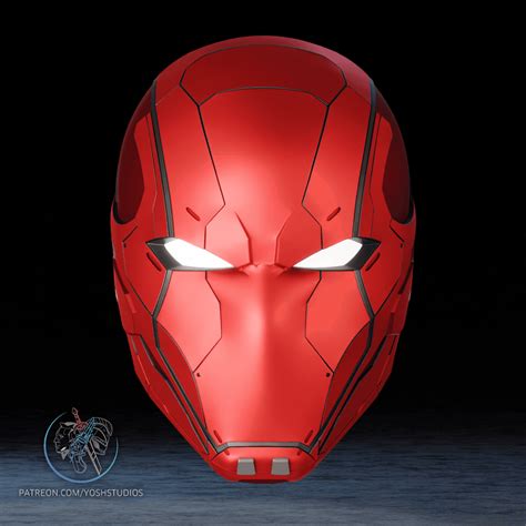 Mecha Red Hood Helmet 3d Print File Stl 3d Model By Yosh Studios On