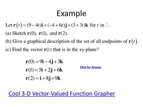 Ppt Sec 111 Vector Valued Functions And Space Curves Powerpoint