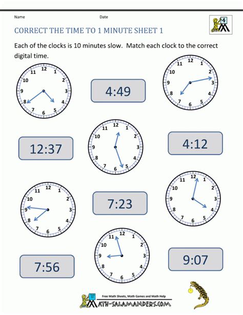 Digital Clock Telling Time Worksheets Telling Time Worksheets