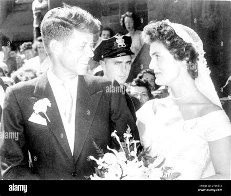 The Most Happy Couple Washington Usa Sen John Kennedy With His
