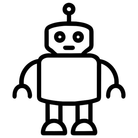 Premium Vector Robot Icon Outline