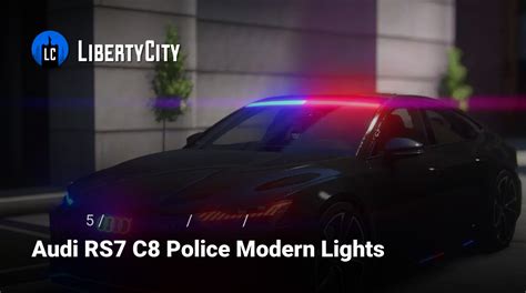Audi Rs7 C8 Police Modern Lights لـ جي تي أي 5