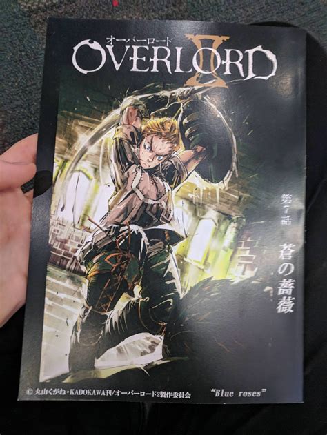 Won The Original Script For Episode 7 At The Overlord Panel At Anime