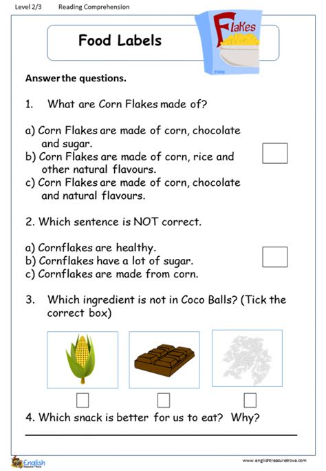 Comprehension English Treasure Trove