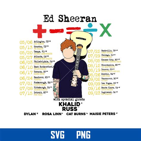 Ed Sheeran Svg Ed Sheeran Mathematics Tour Svg Ed Sheeran Inspire