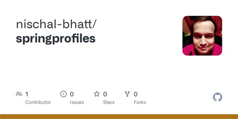 Github Nischal Bhattspringprofiles