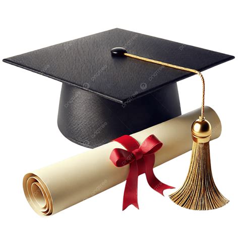 Graduation Hat With Degree Graduation Hat Graduation Day Degree With