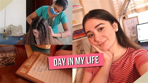 Vlog A Day In My Life Skincare Haircare Studying And More Sana