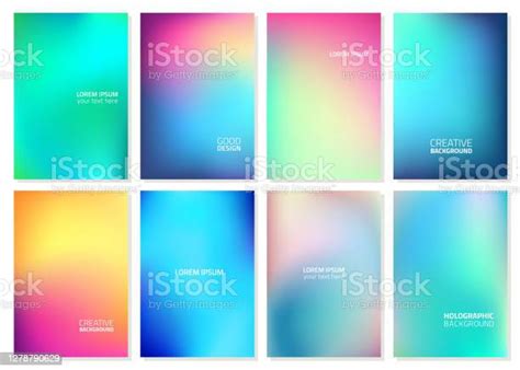 추상 흐림의 집합은 다채로운 배경을 Defocused 브로셔 전단지 잡지 명함 브랜딩 배너 헤더 책 표지 노트북 배경 벡터를