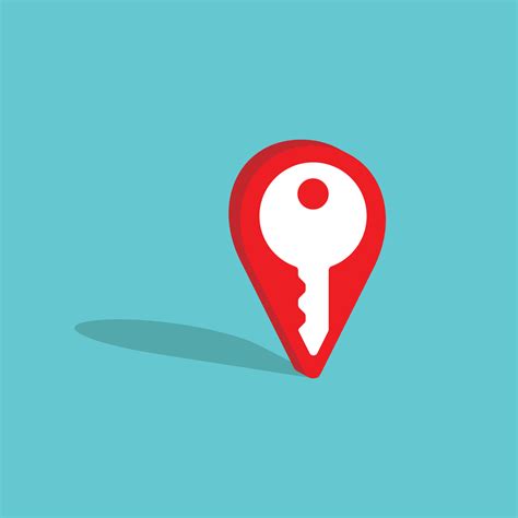 Map Icon With Pin Pointer Location With House Key 13151194 Vector Art At Vecteezy