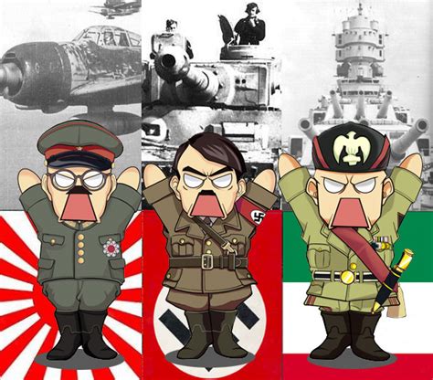 Adolf Hitler Benito Mussolini And Toujou Hideki Real Life And 1 More