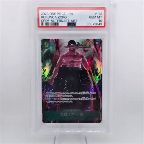 One Piece Roronoa Zoro OP05 118 SEC Alt Art PSA 10 Acheter Sur Ricardo