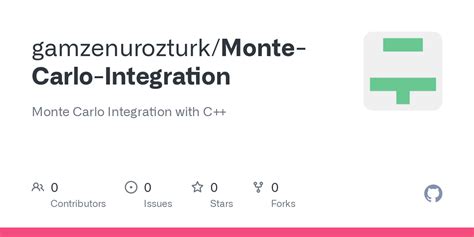 GitHub Gamzenurozturk Monte Carlo Integration Monte Carlo Integration With C