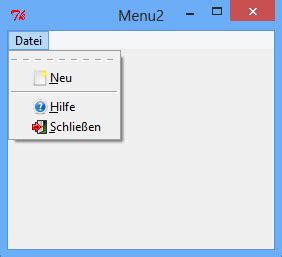 Perl Tk Widgets TK Menu Menuleisten für Programme