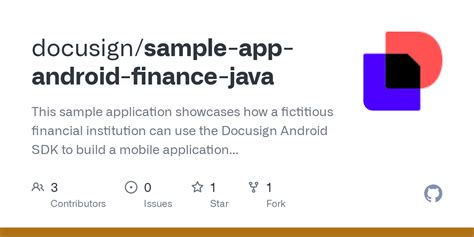 github docusign sample app android finance java this sample