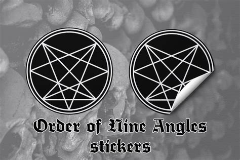 Order Of Nine Angles Septenary Sigil Stickers Etsy