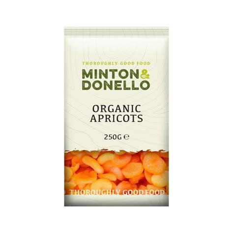 Minton And Donello Organic Apricots Pack Of 6 Multiple Sizes