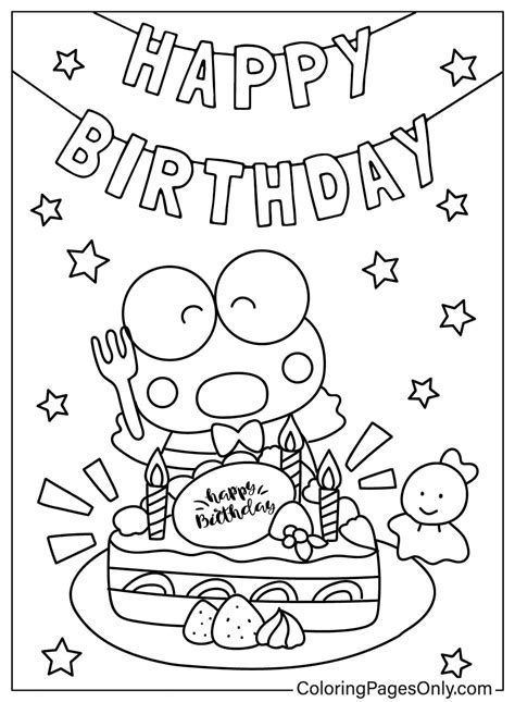 92 Keroppi Coloring Pages ColoringPagesOnly