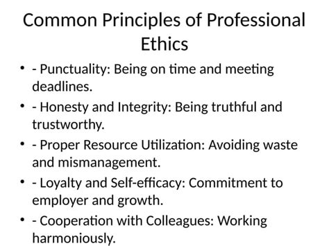 Professional Ethics Presentation To Pptx