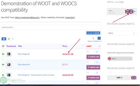 WOOT WooCommerce Active Products Tables By Realmag777 CodeCanyon