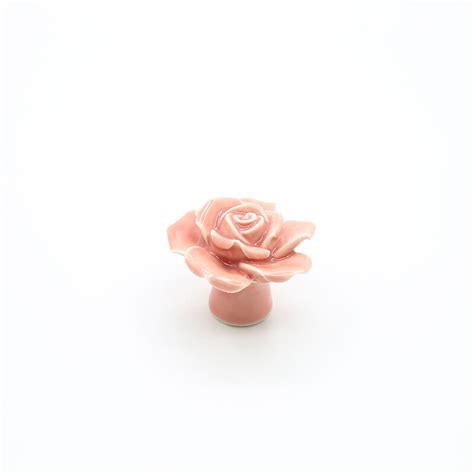 10pcs 41mm Colorful Ceramic Rose Flower Cabinet Kn Grandado