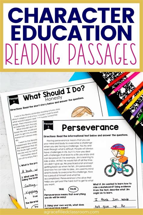 Character Eduction Fiction And Nonfiction Short Passages Digital And