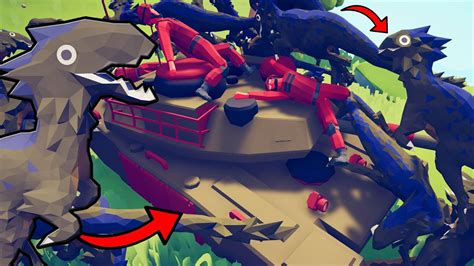 Raptor Swarm Rampages Modern Tanks Totally Accurate Battle Simulator