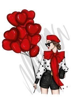 Pin By Misha Alexis On Croquis La Saint Valentin Girly Wall Art Its A Girl Balloons
