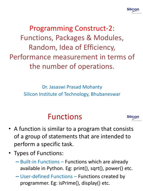 Function Package Slides Pdf Parameter Computer Programming