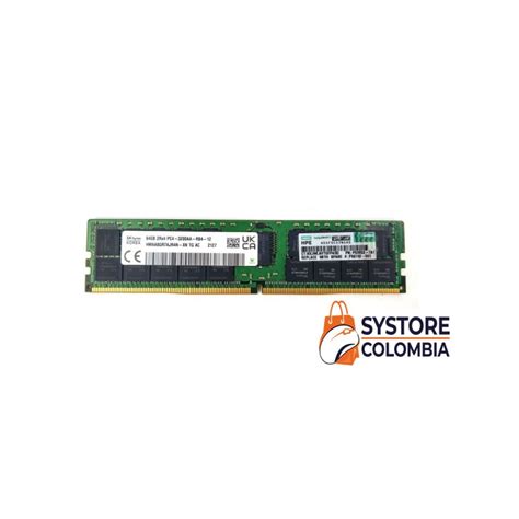 Memoria Ram Ddr4 64gb Hp 3200mhz Dual Rank X4 Rdimm Hp P06192 001