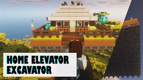 How To Build Your House On An Elevator Excavator Minecraft Create Mod