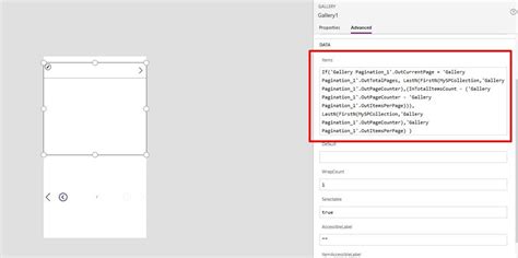 Powerapps Custom Gallery Pagination Component
