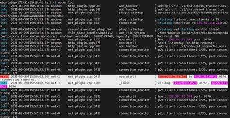 Nodeos Connection Refused From P P Peer Address For Nodes Producing