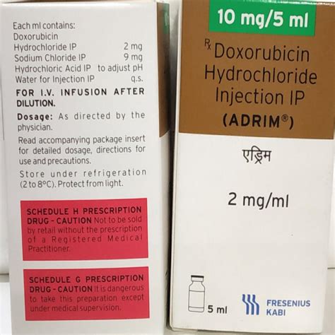 Adriamycin Doxorubicin Hcl 10ml Injection Origin India At Best Price In Nagpur K T Agencies