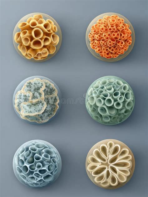 Exploring Microscopic Structures Of Bacteria And Algae In Vibrant